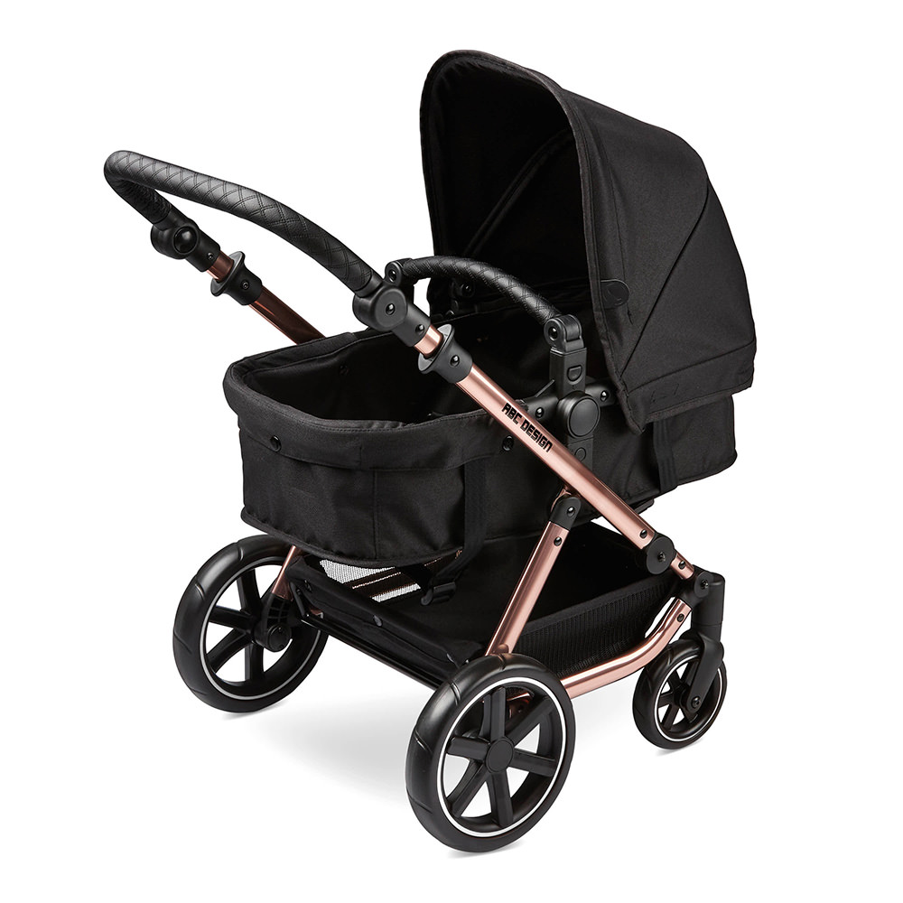 ABC Design Migno Dolls Pram | Rose Gold | Dolly Pram | Kids Toys