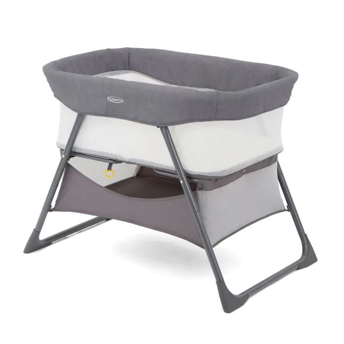 Graco Side-By-Side Bedside Bassinet - Pearl - Olivers BabyCare