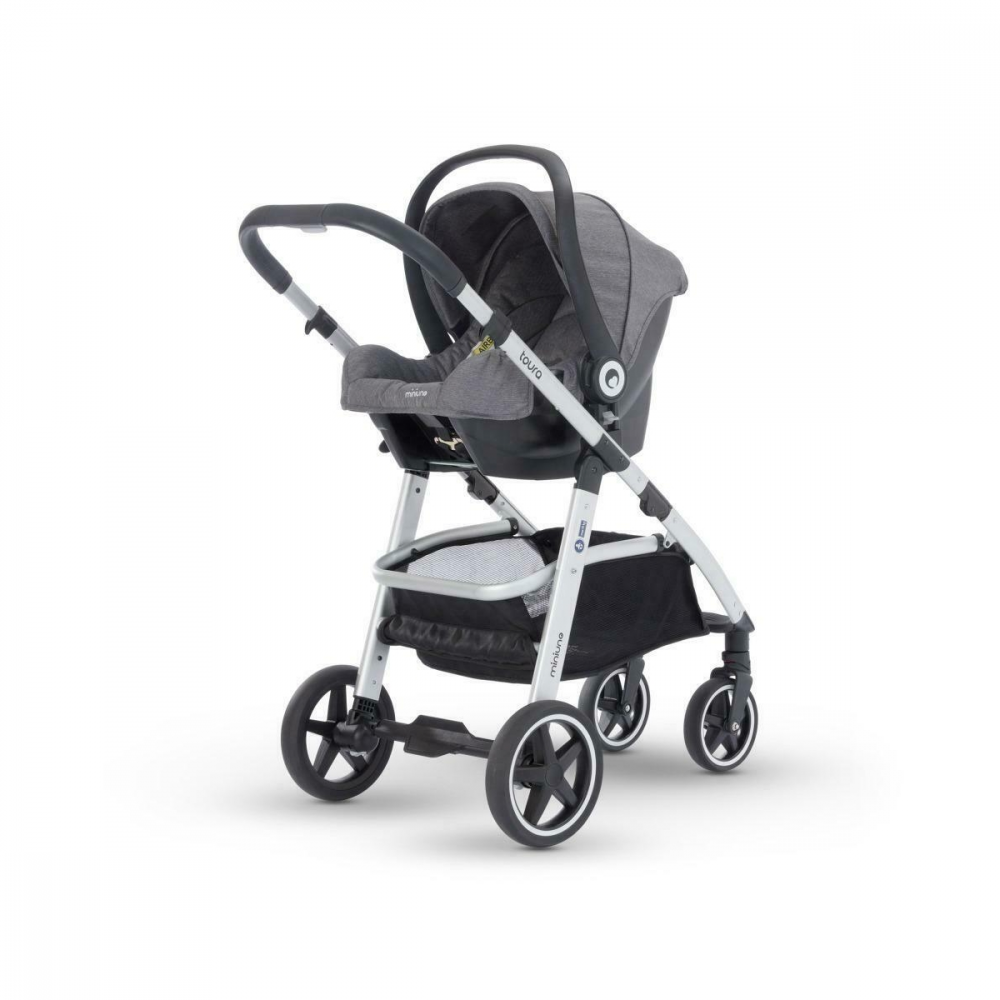 MiniUno Toura Travel System Bundle 2022 - Grey Herringbone - Olivers ...