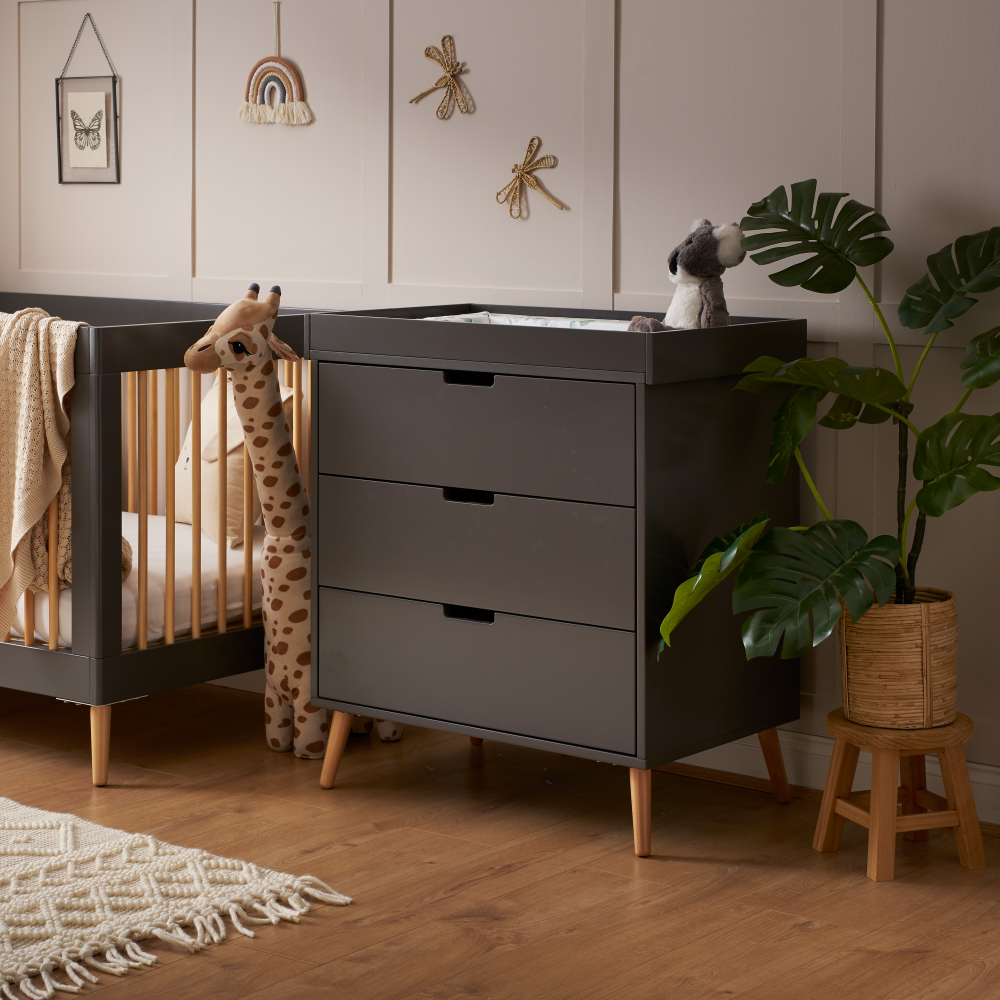 Obaby Maya Cot Bed | Scandi Cot Bed | Nursery Furniture
