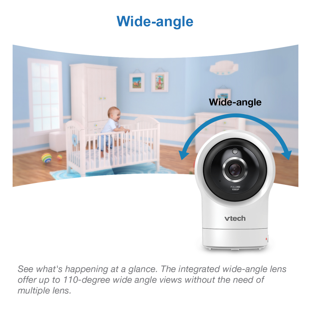 VTech RM5764HD 5Inch Smart Wi-Fi 360 Pan & Tilt Video Baby Monitor