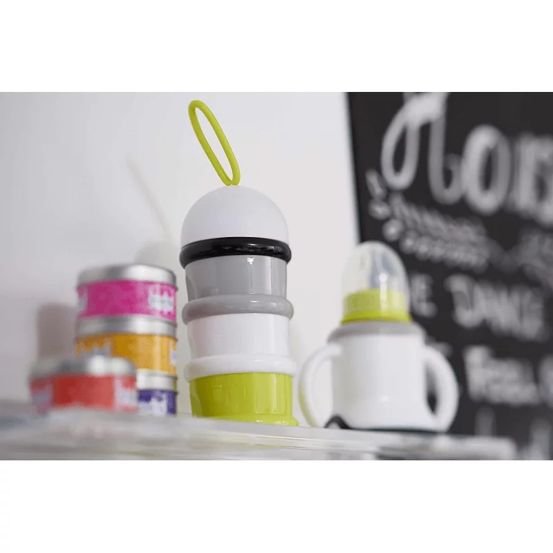 Beaba Stacked Formula Milk Container - Neon - Olivers BabyCare