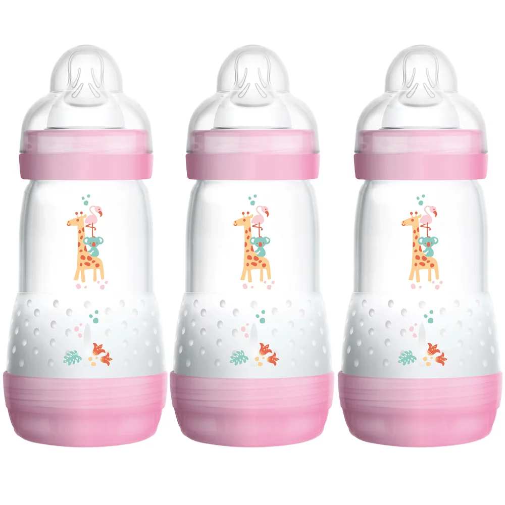 MAM Easy Start Anti-Colic 260ml Bottle X2 -Girl - Olivers BabyCare