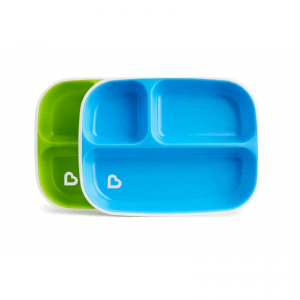 Munchkin Splash Divided Plates - Assorted Colours - Olivers BabyCare