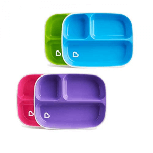 Munchkin Splash Divided Plates - Assorted Colours - Olivers BabyCare