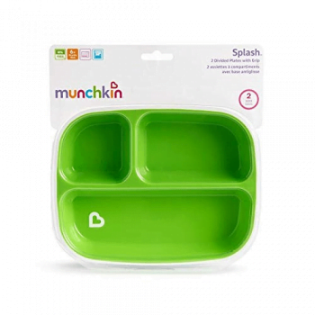 Munchkin Splash Divided Plates - Assorted Colours | Olivers BabyCare