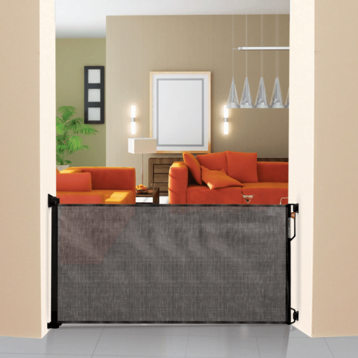 Dreambaby® Retractable Gate Fits Gaps Up To 140cm - Black - Olivers ...