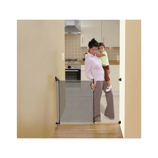 Dreambaby® Retractable Gate Fits Gaps Up To 140cm - Grey - Olivers BabyCare