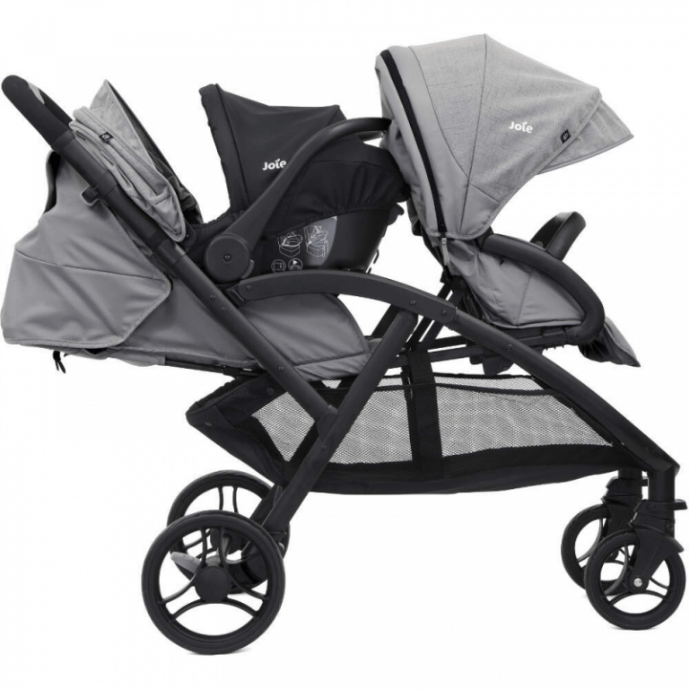 Joie EvaLite Duo Stroller - Grey Flannel | Twin | Stroller | Grey