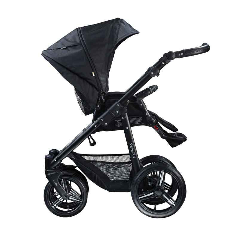 Venicci Soft Vento 2 in 1 Travel System - Black / Black - Olivers BabyCare