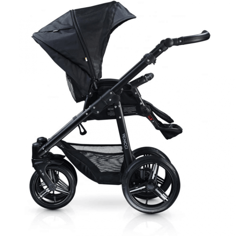 Venicci Soft Vento 3 in 1 Travel System (9 Piece Bundle) - Black/ Black ...