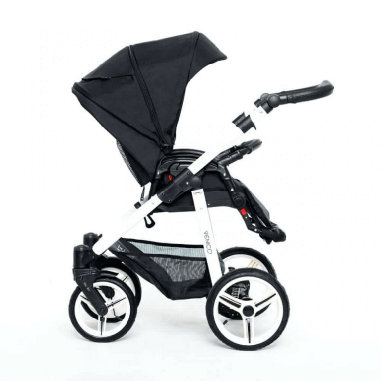Venicci Soft Vento 3 in 1 Travel System (9 Piece Bundle) - Black/ White ...