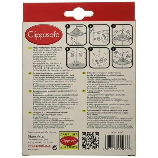 Clippasafe Toy Hammock - Nursery Storage |Olivers BabyCare