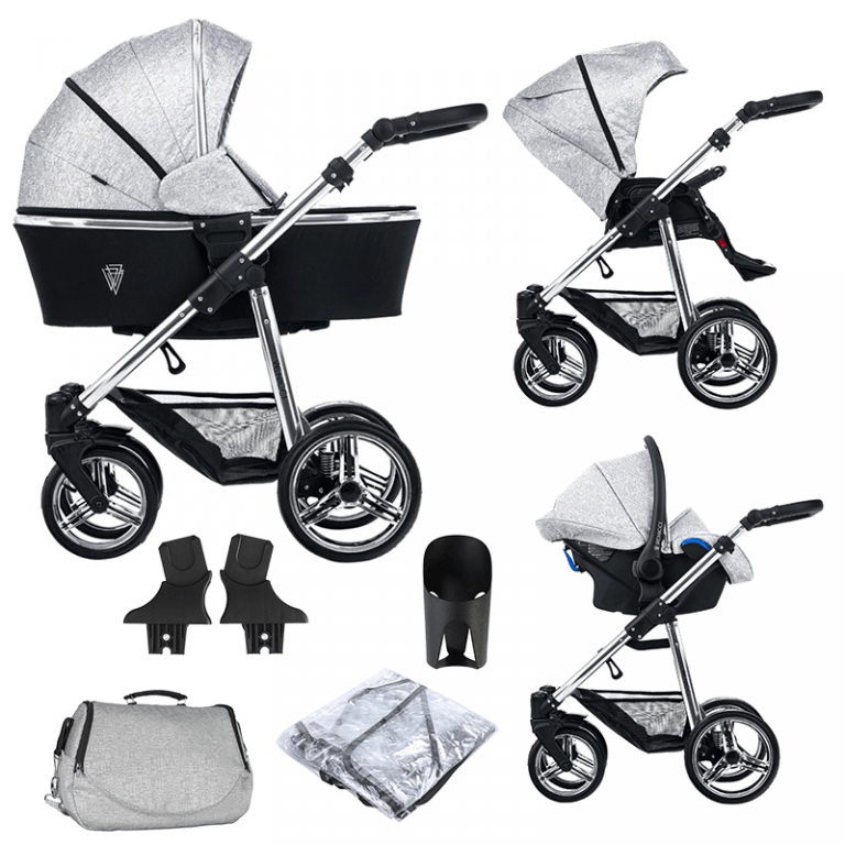 Venicci Silver 3 in 1 Travel System | Pram | Pushchair | Stroller