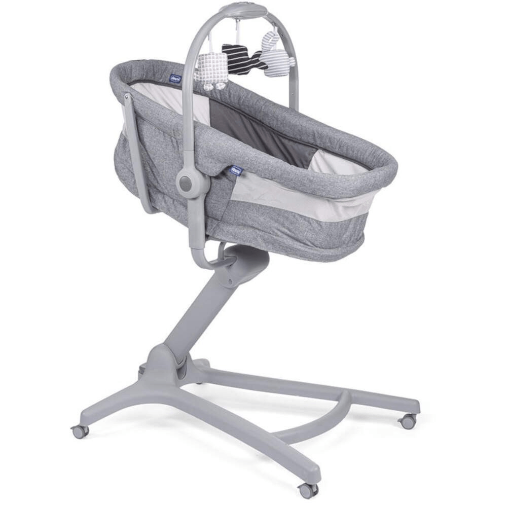 Chicco Baby Hug Air 4-in-1 Crib - Titanium | Highchair | Baby Seat
