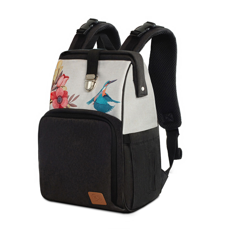 Kinderkraft Molly Backpack | Birds | Parent Backpack | Changing Bag