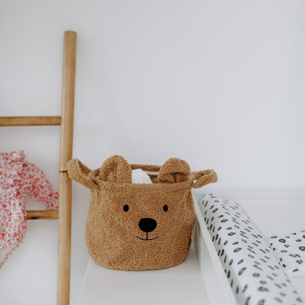 Childhome Teddy Basket - 25x20x20 | Nursery | Storage | Olivers BabyCare