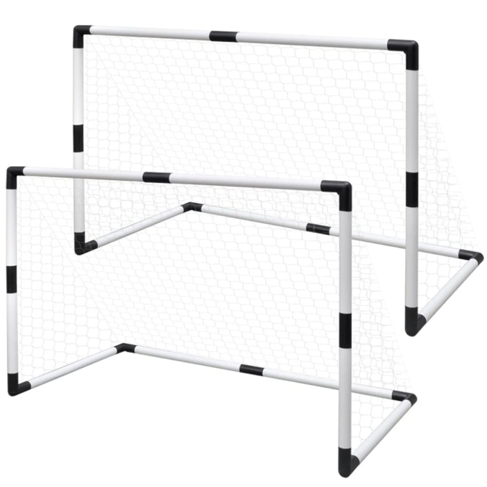 Tegmen 2-Piece Mini Football Goals Play Set