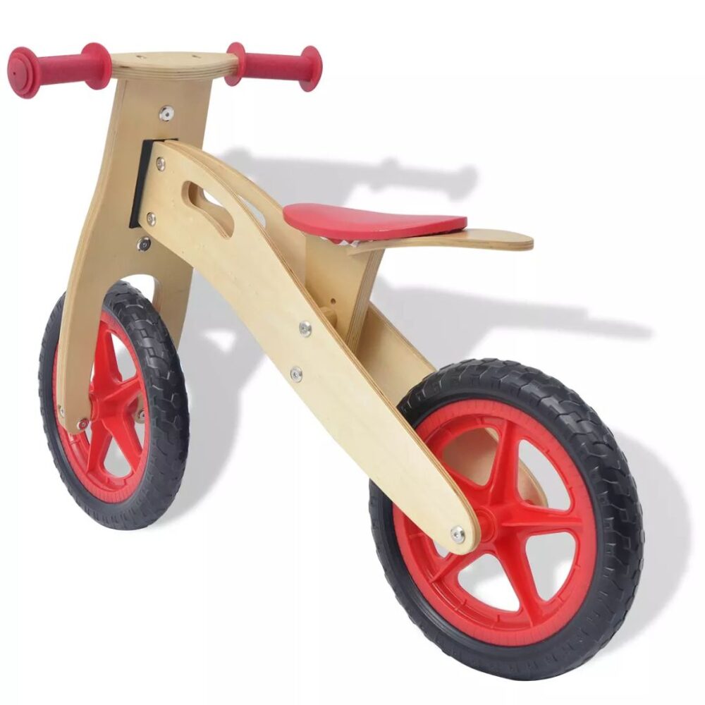 Adara Wooden Framed Balance Bike - Red