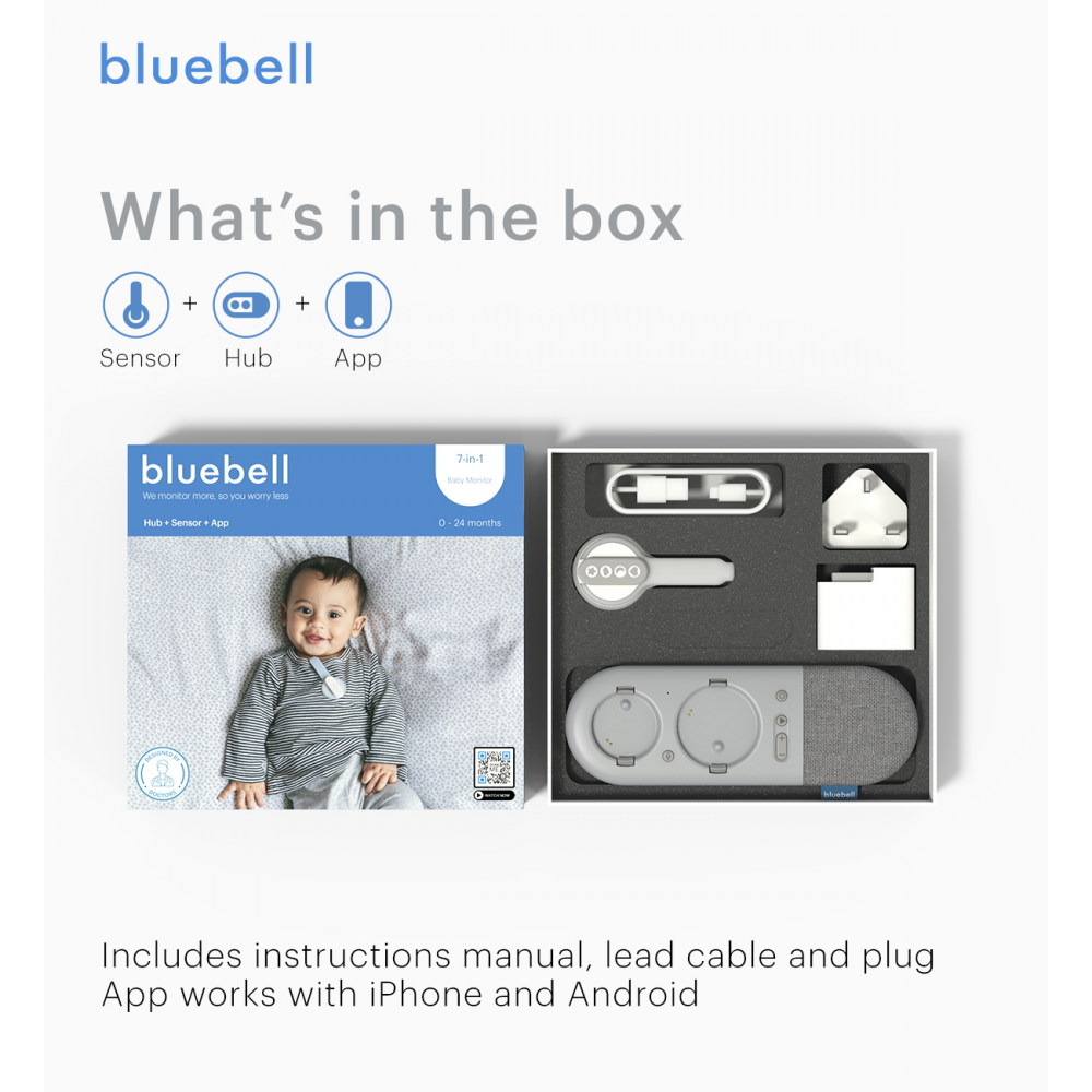 Bluebell 7-in-1 Smart Baby Monitor - Olivers BabyCare