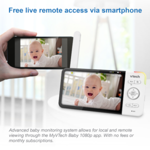VTech RM5764HD 5" Smart Wi-Fi 360 Pan & Tilt Video Baby Monitor