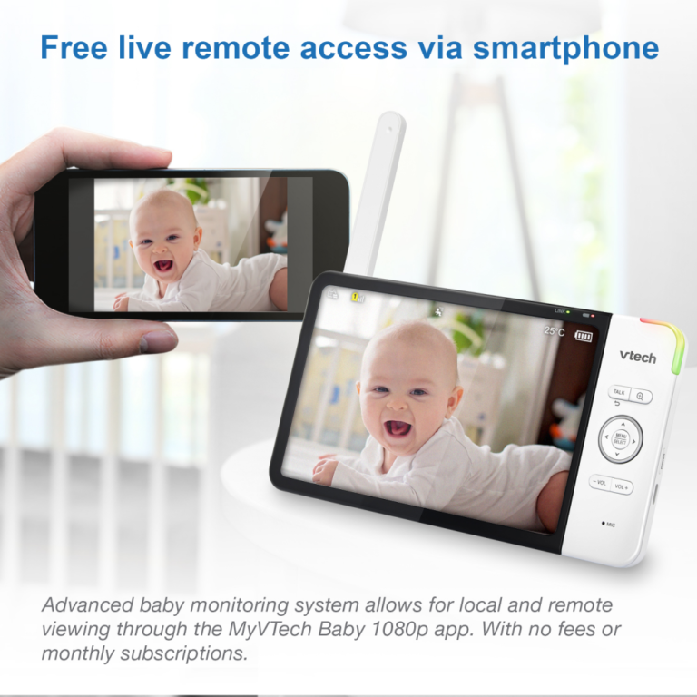 VTech RM7764HD 7" Smart Wi-Fi Video Baby Monitor - Olivers BabyCare