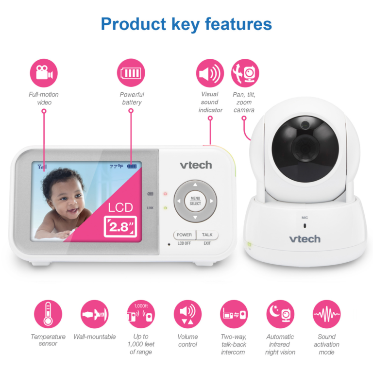 Vtech VM923X 2.8 Inch Video Monitor With Remote Pan & Tilt - Olivers ...