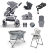 MiniUno Toura Travel System Bundle 2022 - Grey Herringbone - Olivers ...
