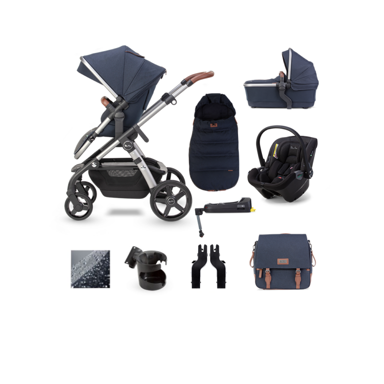 Silver Cross Wave Dream and i-Size Base Bundle - Indigo - Olivers BabyCare