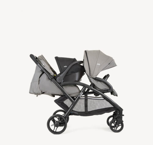 Joie EvaLite Duo Stroller-Pebble Grey | Lightweight Double Stroller