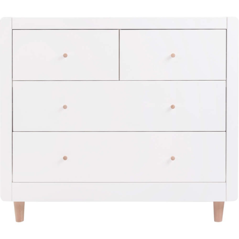 Tutti Bambini Siena Changing Unit - White & Beech | Nursery Furniture