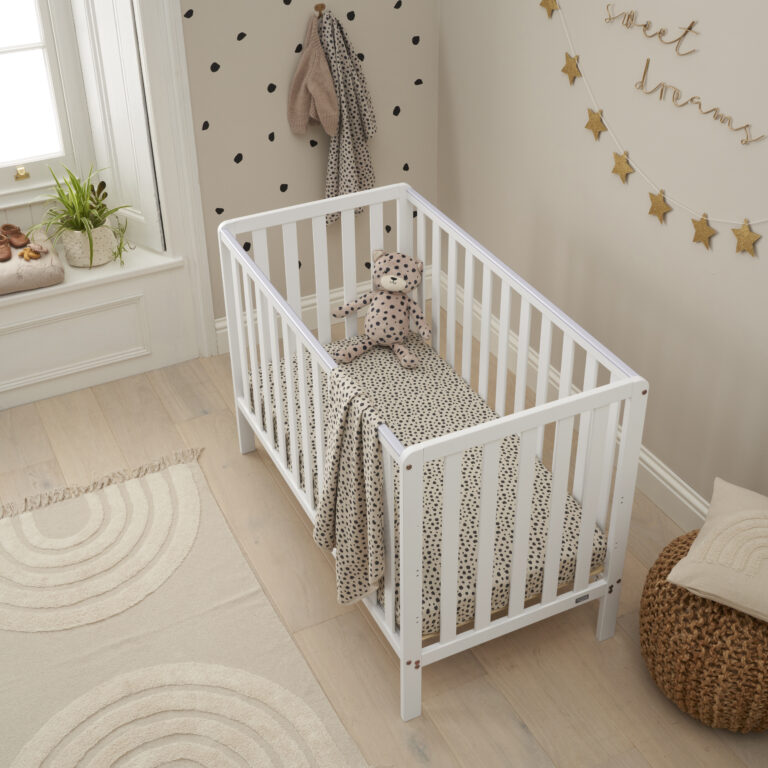 Tutti Bambini Essentials Caterina Mini Cot Bed - White - Olivers BabyCare