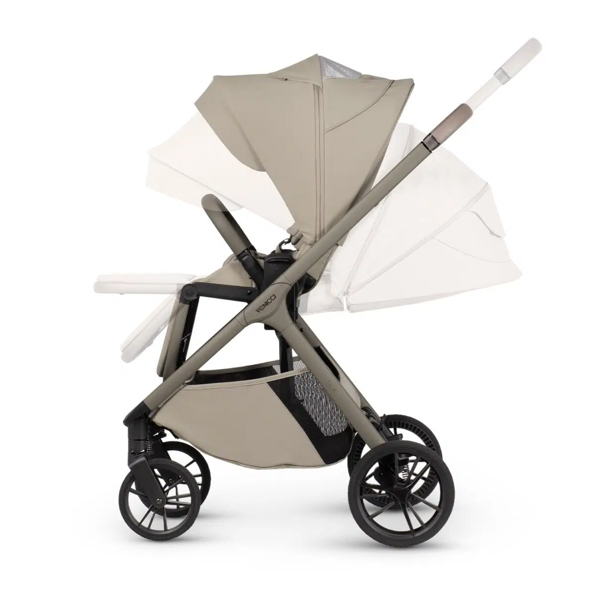 Venicci Tila 4 in 1 Plus Bundle (Including Carrycot Stand) | Latte